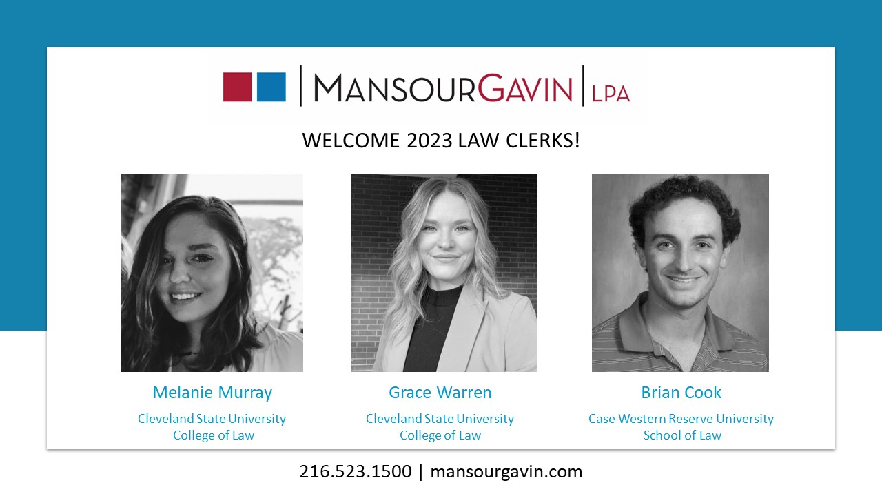 Murray, Warren, and Cook Join Mansour Gavin as Summer Law Clerks ...