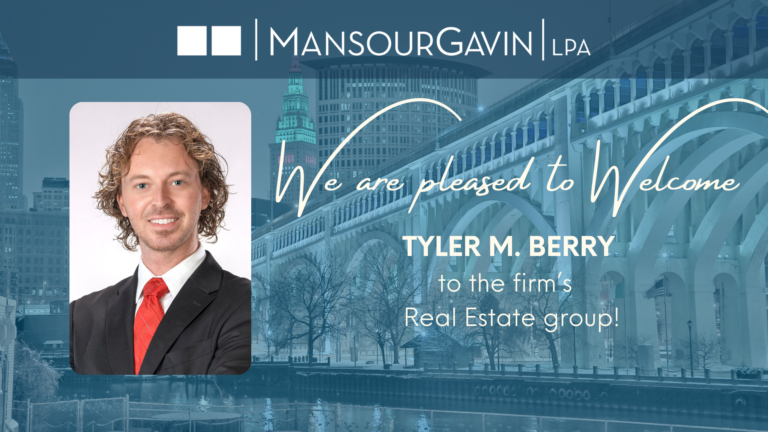 Mansour Gavin Welcomes Tyler Berry as Associate - Mansour Gavin LPA